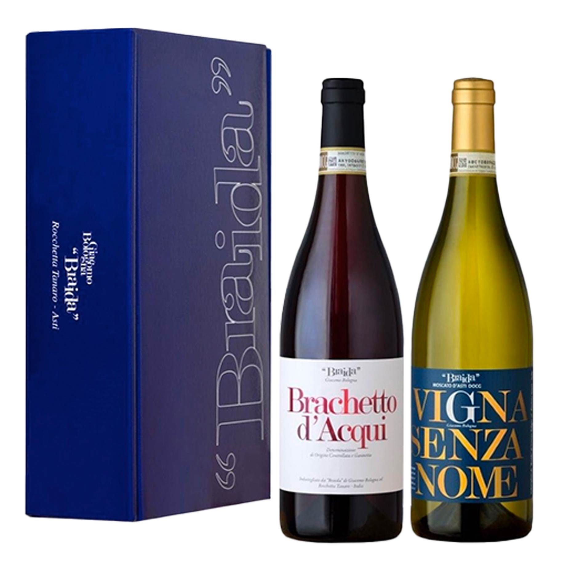 Brachetto D'Acqui DOCG 2022 + Moscato D'Asti DOCG “Vigna Senza Nome ...